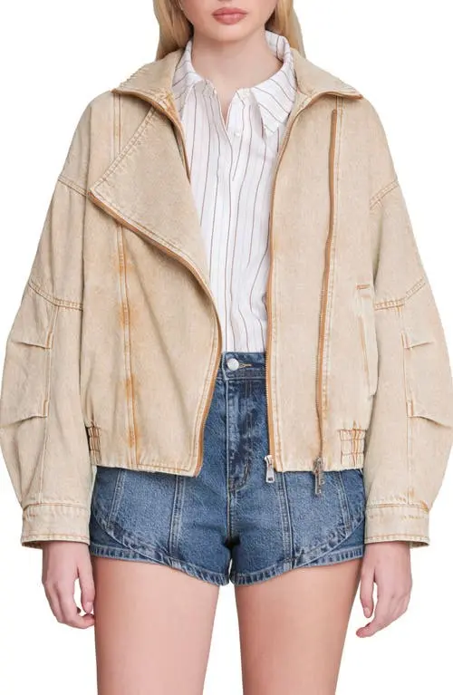 Avec Les Filles Denim Bomber Jacket