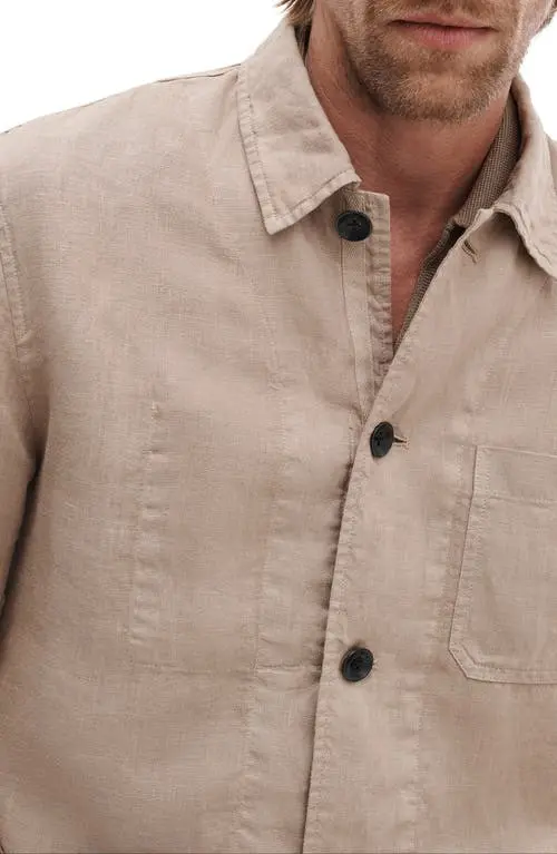 Rag & Bone Evan Linen Chore Jacket - Wolf Grey