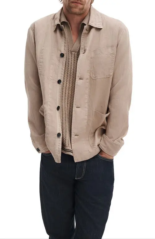 Rag & Bone Evan Linen Chore Jacket - Wolf Grey