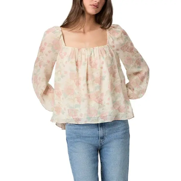 Paige Lucila Floral Silk Top