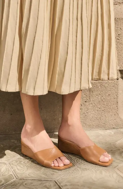 FRANKIE4 Carmen Wedge Slide Sandal - Tan