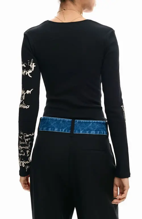 Desigual Cutout Graphic T-shirt