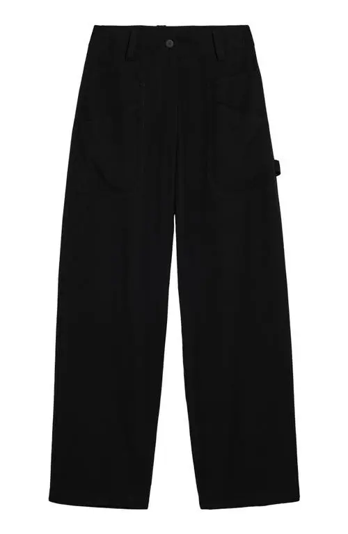 Desigual High-waisted Straight Leg Trousers