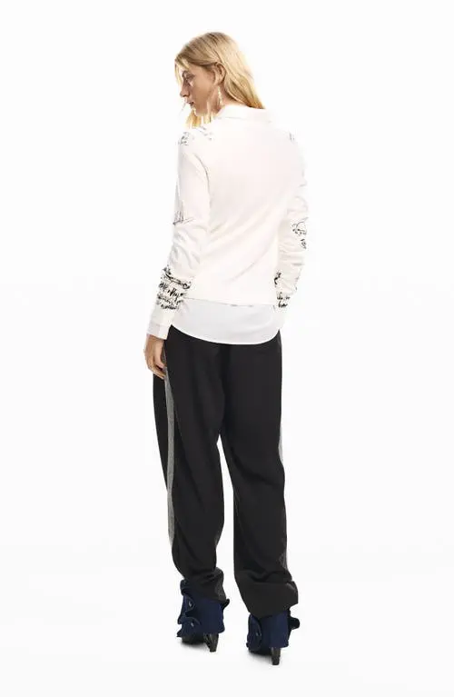 Desigual Wide-leg Pants - Black