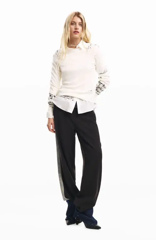 Desigual Wide-leg Pants - Black
