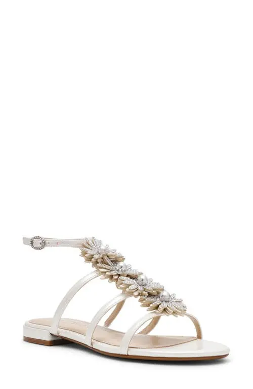 Betsey Johnson Joyce Ankle Strap Sandal - Ivory
