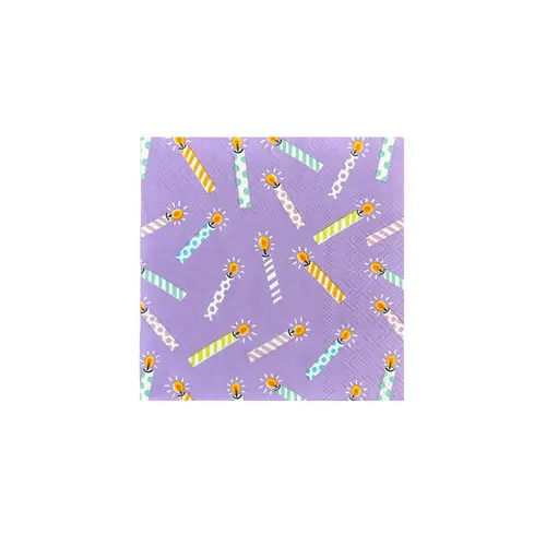 DAYDREAM SOCIETY It's A Birthday Candle Petite Napkins - Assorted Pre-pack