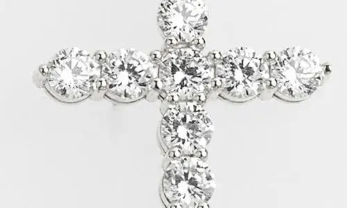 THE M JEWELERS The Bella Pavé Cross Pendant - Silver