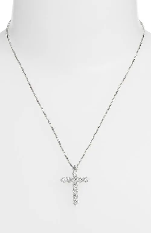 THE M JEWELERS The Bella Pavé Cross Pendant - Silver