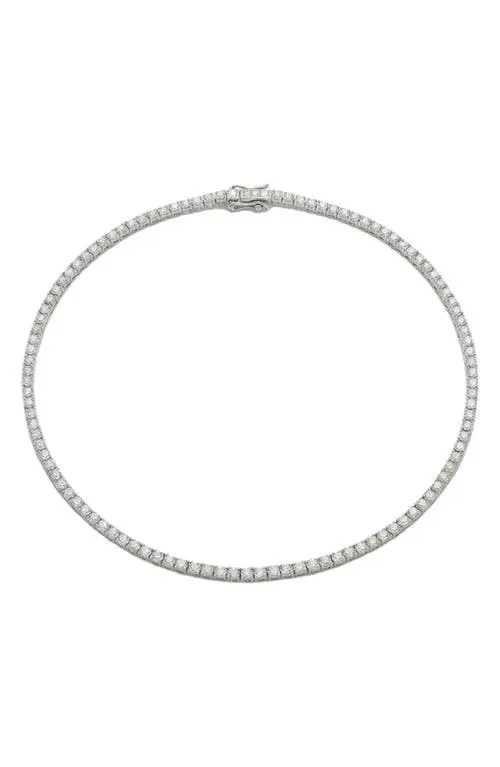 THE M JEWELERS The Thin Tennis Necklace - Silver