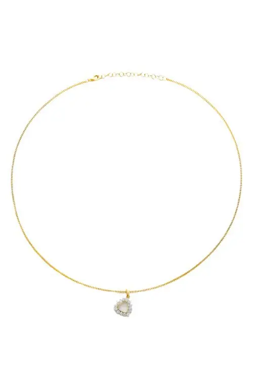 THE M JEWELERS Marie Heart Pendant Necklace - Gold