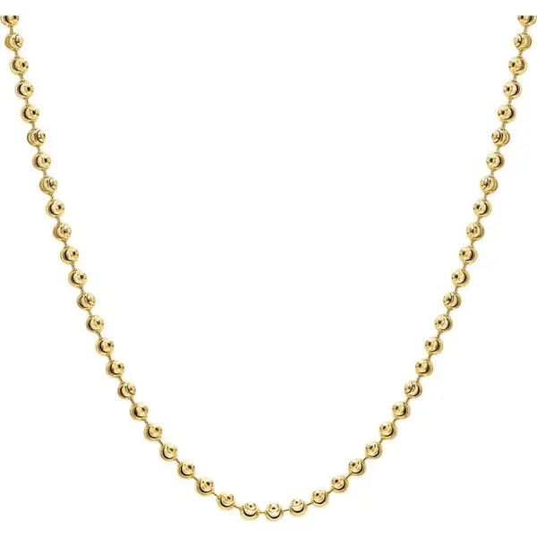 THE M JEWELERS Moon Cut Ball Chain - Gold