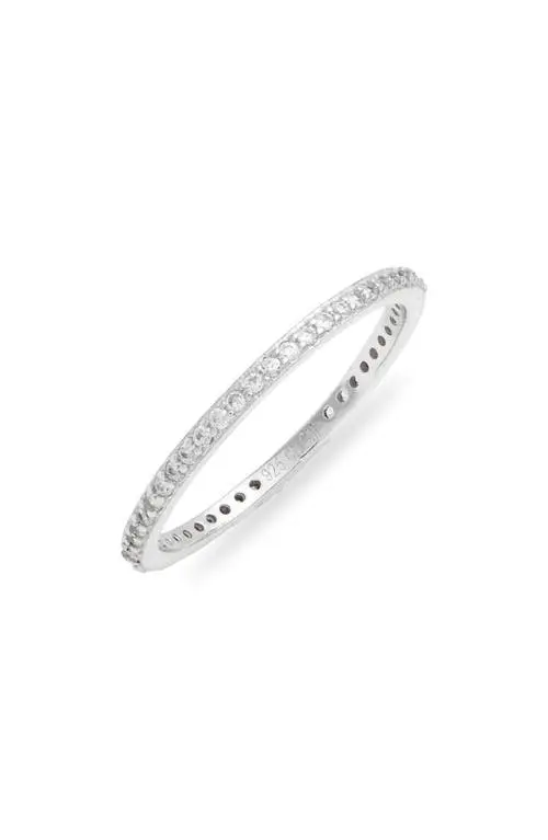 THE M JEWELERS The M Essential Pavé Band Ring - Silver