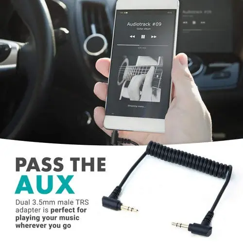 MOVO 3.5mm Dual Male Trs Audio Cable