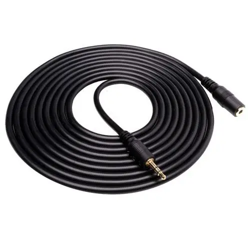 MOVO 3.5mm Trs Female To Male Microphone Extension Cable - Black