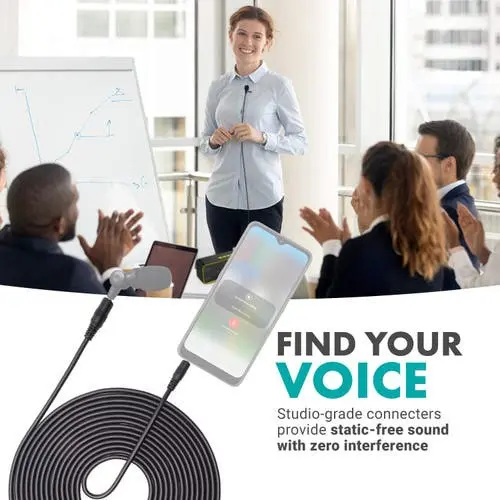MOVO 3.5mm Trs Female To Male Microphone Extension Cable