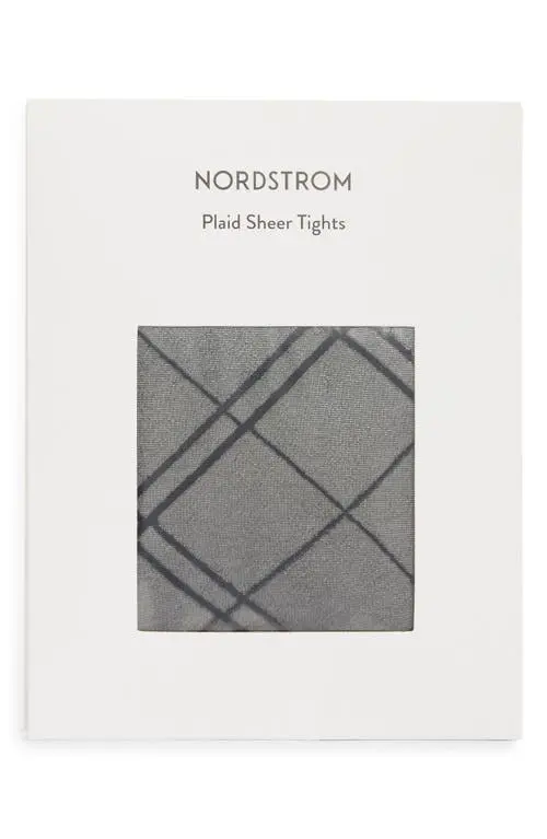 Nordstrom Plaid Sheer Tights