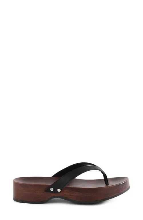 Seychelles Dreaming Out Loud Platform Flip Flop - Black