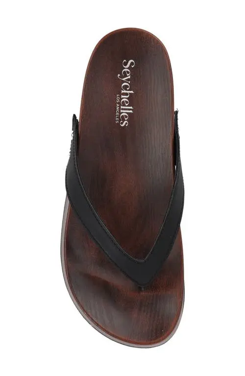 Seychelles Dreaming Out Loud Platform Flip Flop - Black