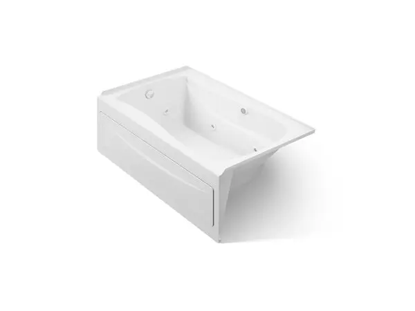 KOHLER Mariposa 60" X 36" Alcove Whirlpool Bath With Bask Heated Surface, Left Drain - One-color