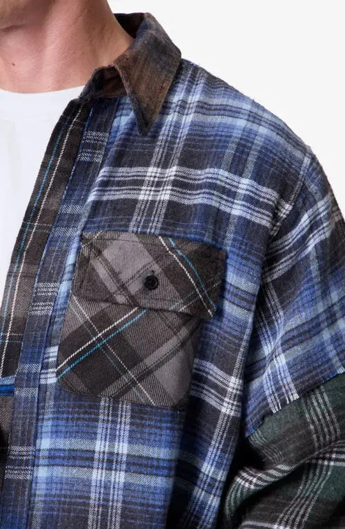 Mnml Knot The Mix Tie Front Flannel Shirt