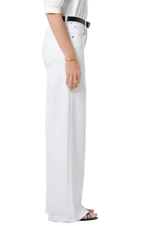 Citizens Of Humanity Lyra High-waist Wide-leg Jeans - Soft White