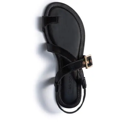 Bernardo Toe Ring Flat Sandals - Black