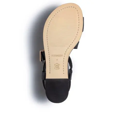 Bernardo Toe Ring Flat Sandals - Black