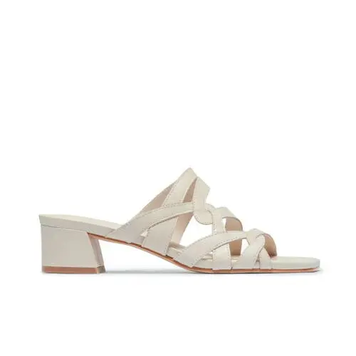 Bernardo Johanne Low Heel Sandal - Eggshell