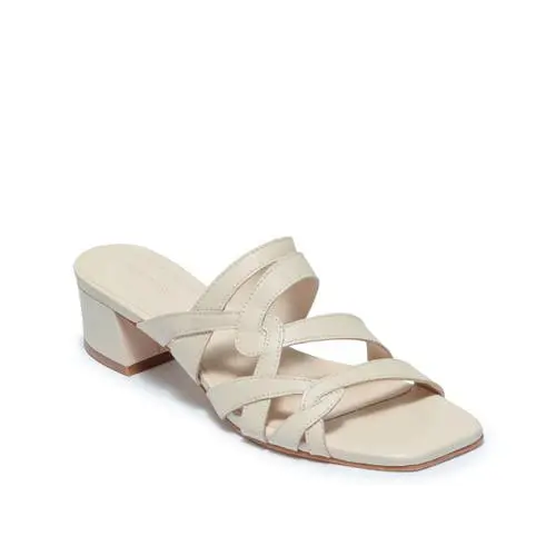 Bernardo Johanne Low Heel Sandal - Eggshell