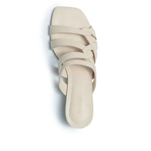 Bernardo Johanne Low Heel Sandal - Eggshell