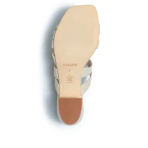 Bernardo Johanne Low Heel Sandal - Eggshell