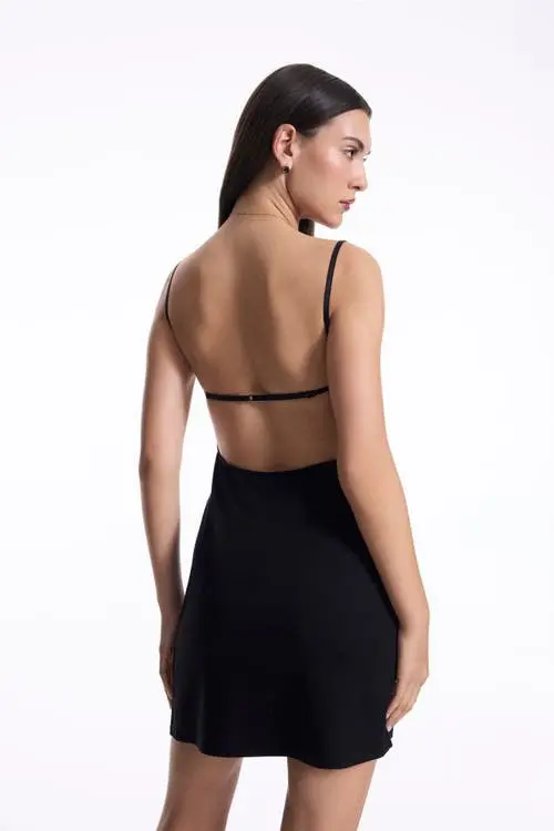 HOUSE OF SILK Fallen Slit Dress