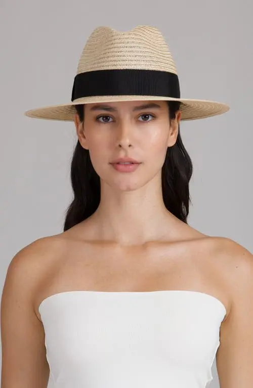 Eugenia Kim Courtney Packable Straw Fedora - Natural