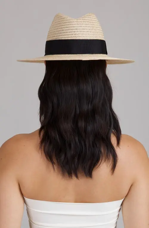 Eugenia Kim Courtney Packable Straw Fedora - Natural