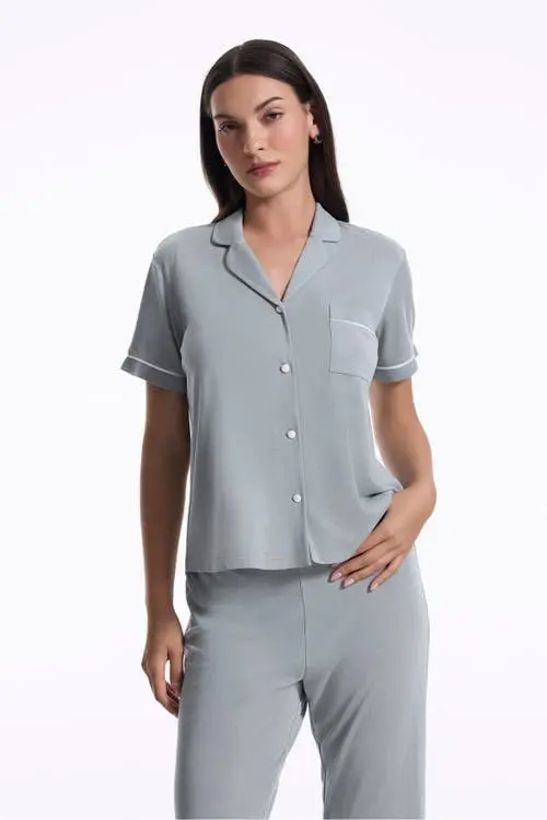 HOUSE OF SILK Capri Extra Soft Pyjama Set - Mint