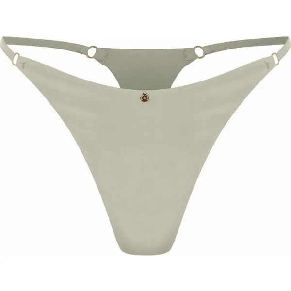 HOUSE OF SILK Silk Triangle Thong - Mint