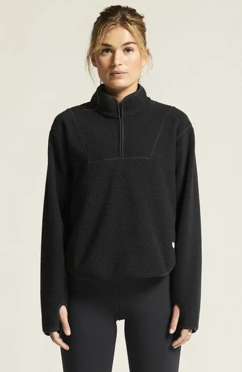 CRAFT High Pile Fleece Half Zip Pullover - Black