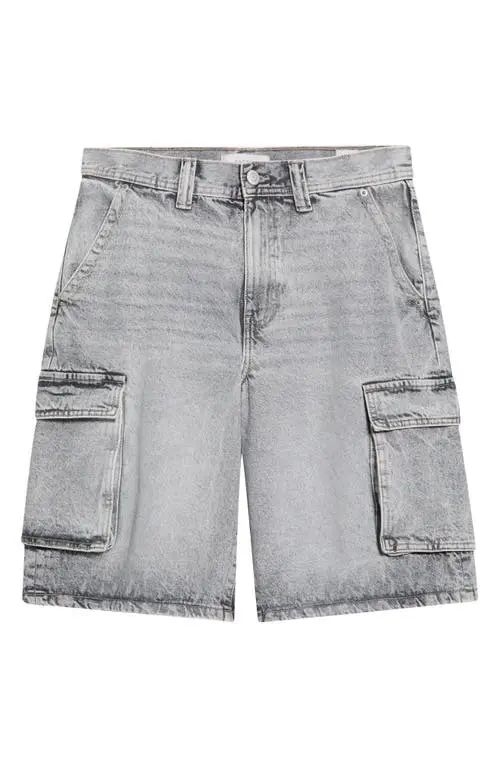 PACSUN Extreme Baggy Denim Cargo Shorts