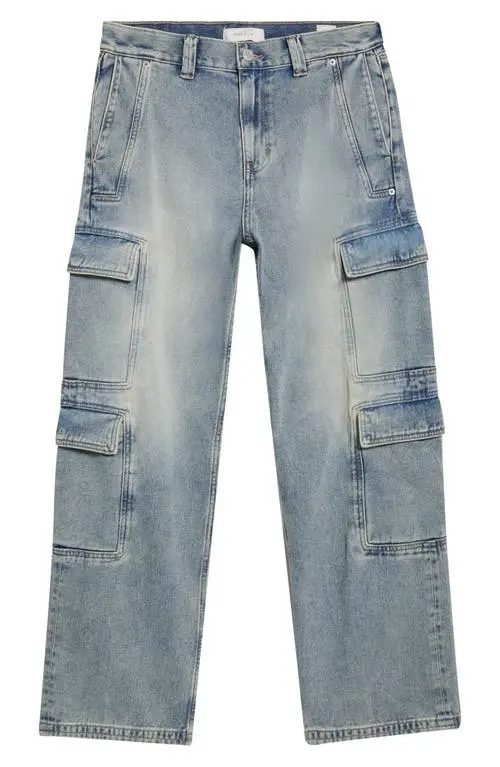 PACSUN Clark Baggy Cargo Jeans - Medium Indigo