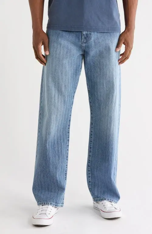 PACSUN Blake Baggy Wide Leg Jeans - Med Wash