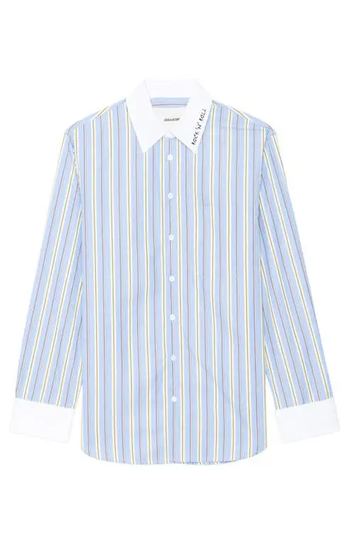 Zadig&Voltaire Cotton Poplin Striped Shirt