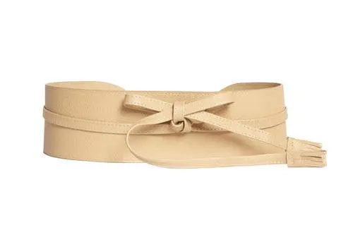 VAINCOURT PARIS L'ingénieuse Wrap Leather Belt - Sand