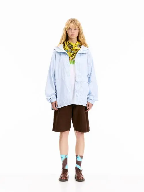 VOWELS Reversible Shell Jacket - Light Blue