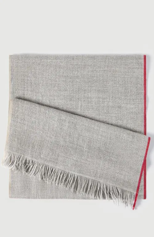 Brunello Cucinelli Scarf With Selvedge - Grey