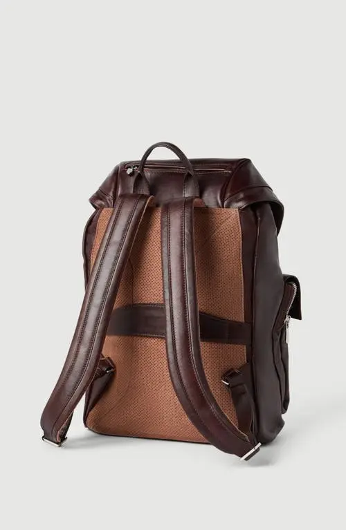 Brunello Cucinelli Calfskin Leather Leisure Backpack
