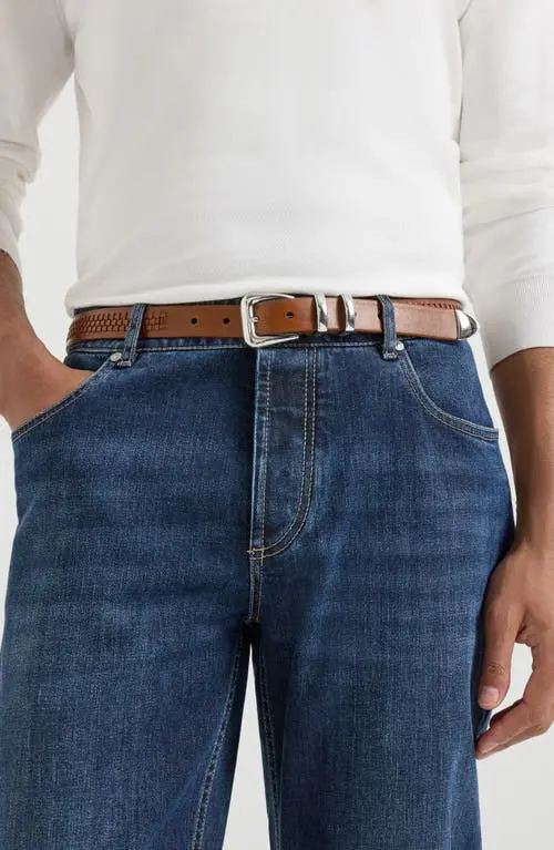 Brunello Cucinelli Braided Leather Belt