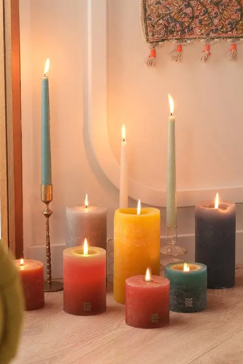 ZSA ZSA ZSU Deurne Pillar Candle 7 - Fuchsia
