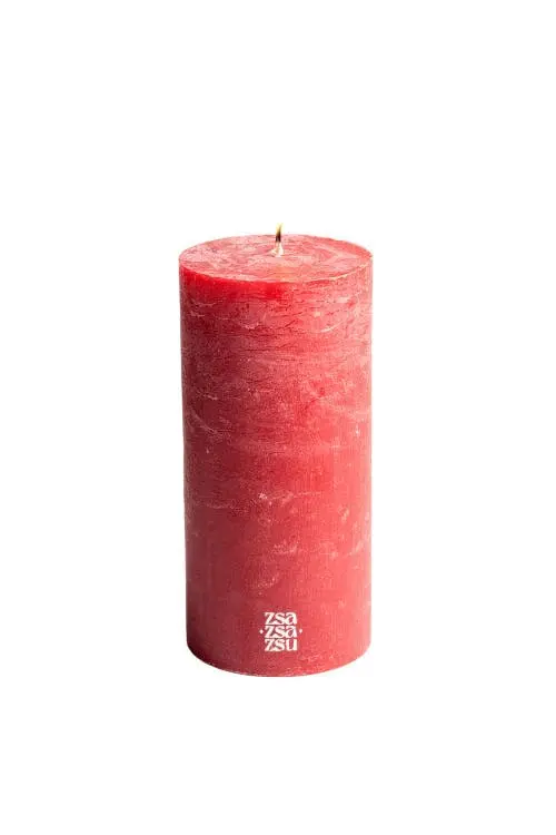 ZSA ZSA ZSU Deurne Pillar Candle 7 - Fuchsia