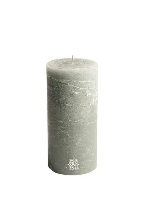 ZSA ZSA ZSU Deurne Pillar Candle 7 - Turquoise